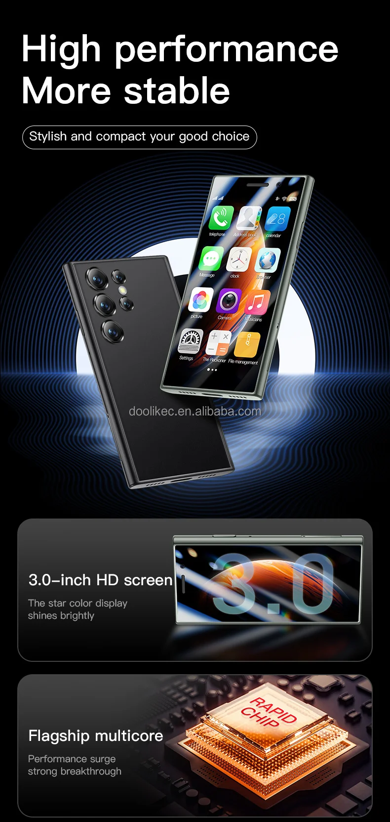 Mini Touch Screen Mobile Phone - Fashion & Function