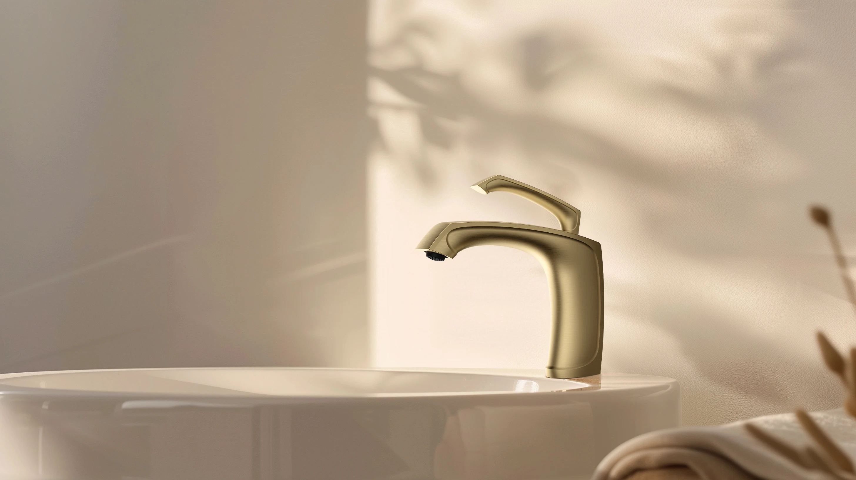 Nordic Minimalist Solid Copper Basin Faucet with Luxury Anti-Splash ...