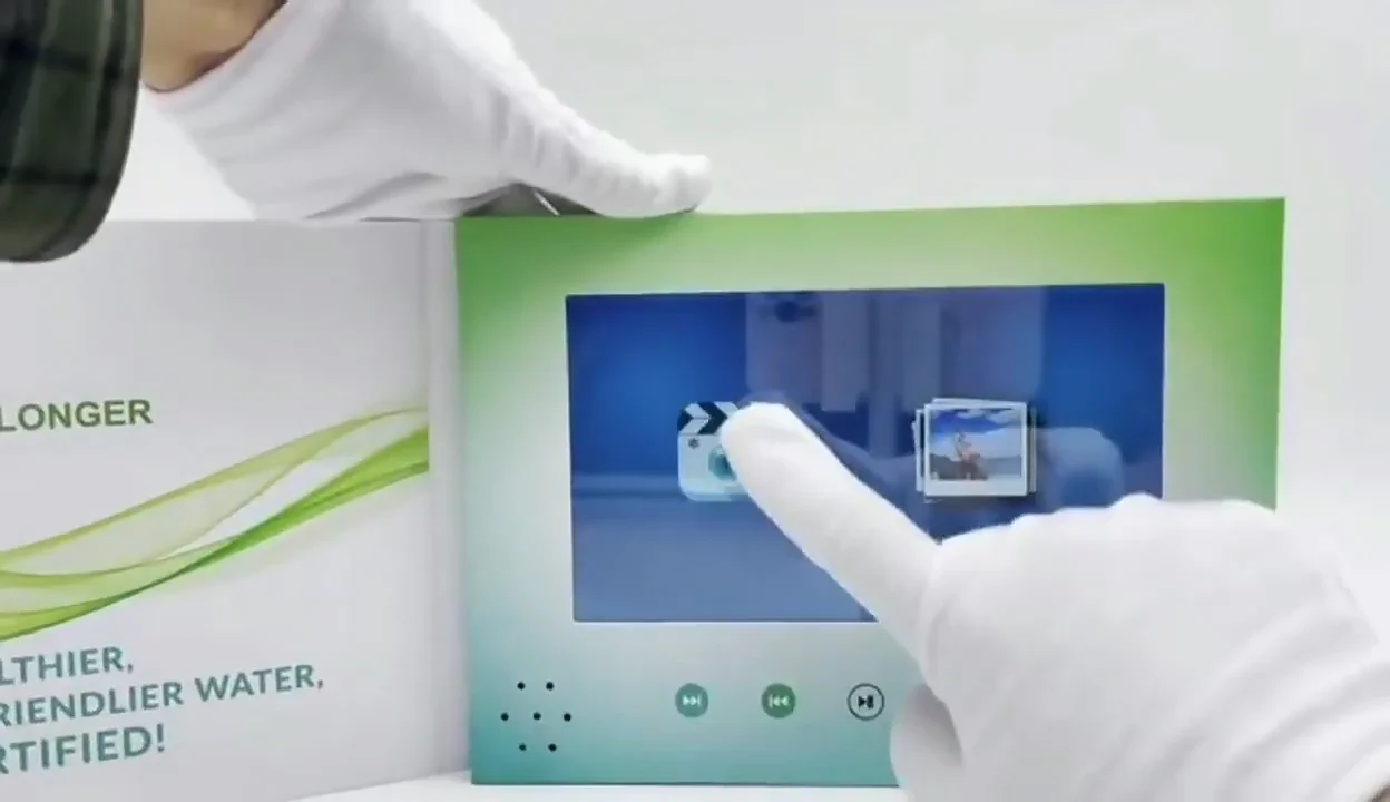 Lcd Screen 7 Inch Video Brochure Greeting Business Card Gift Brochure ...