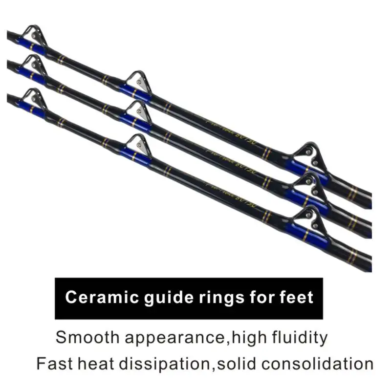 130lb Big Game Fishing Rods - Pro Trolling for Deep Sea