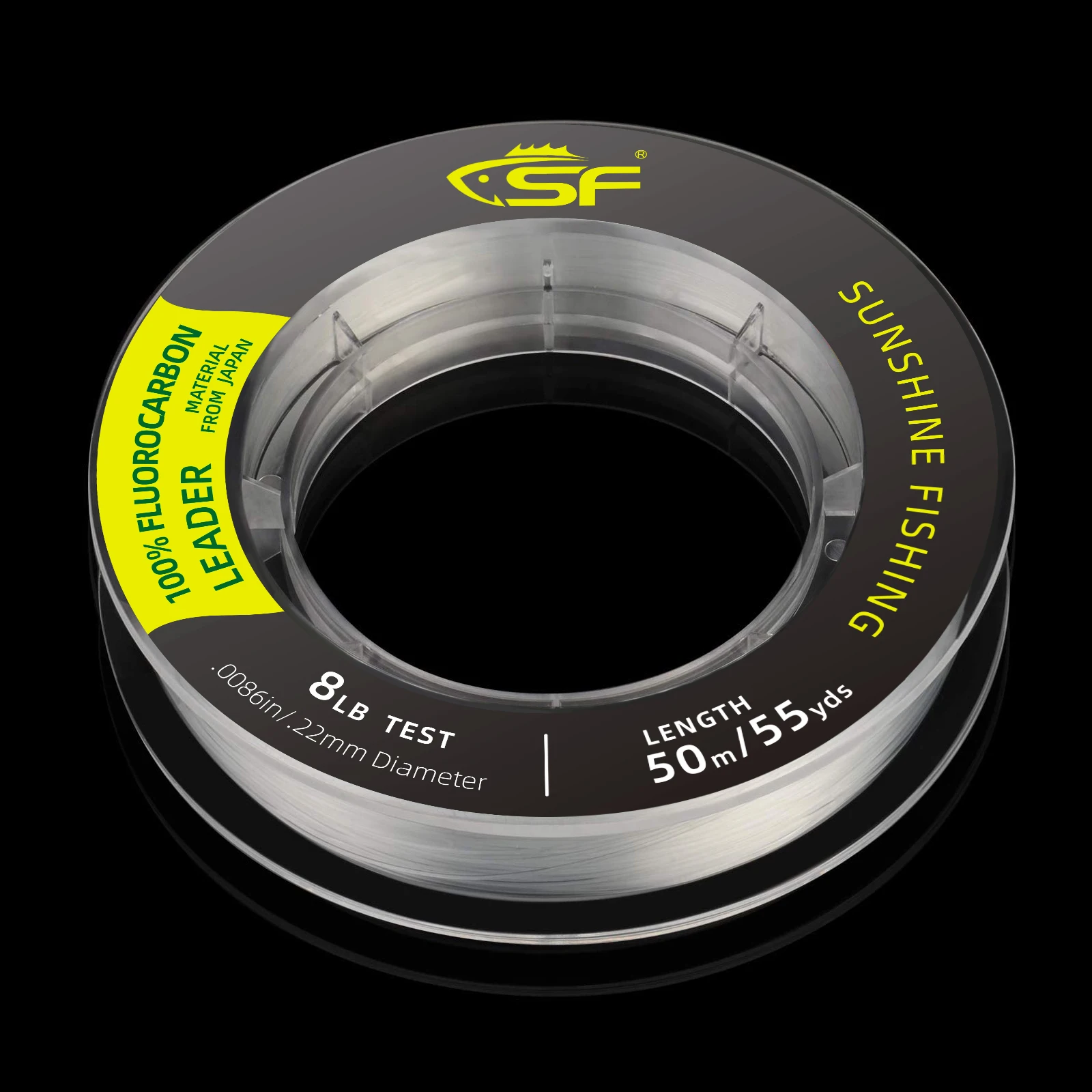 6lb-100lb 100% Pure Fluorocarbon Leader Fluorocarbon Line Super Strong ...