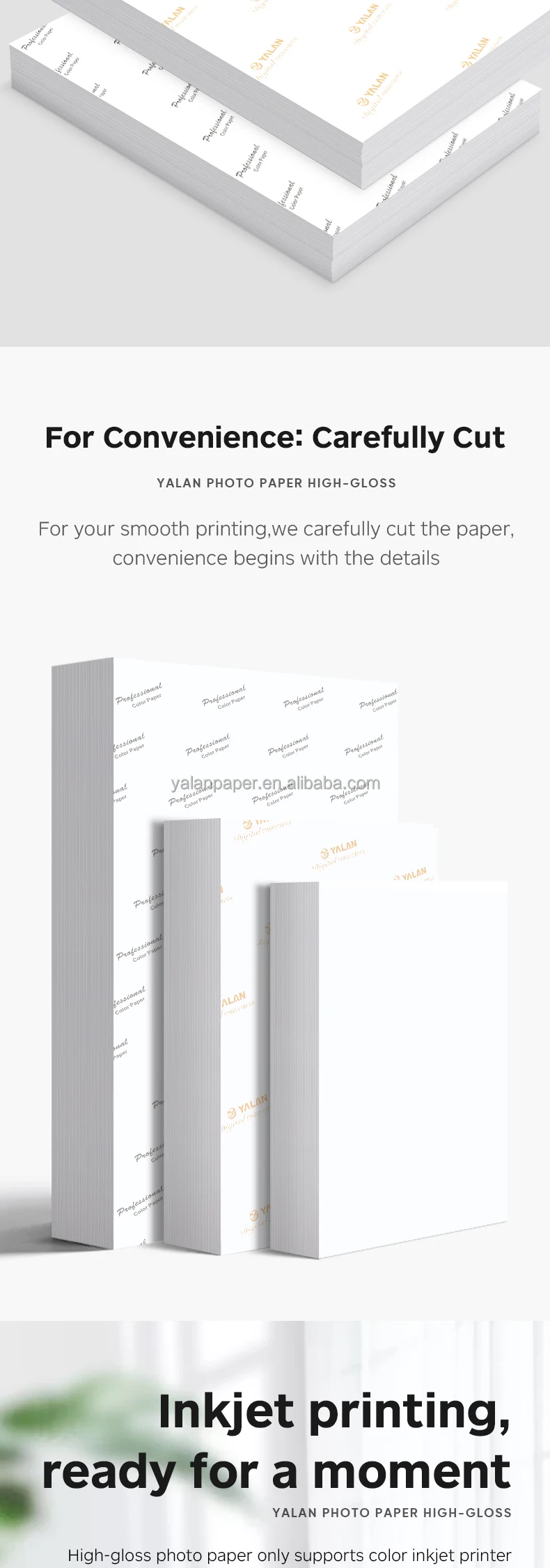 Wholesale Inkjet Printable A4 Sticker Sheets - Glossy Photo Paper