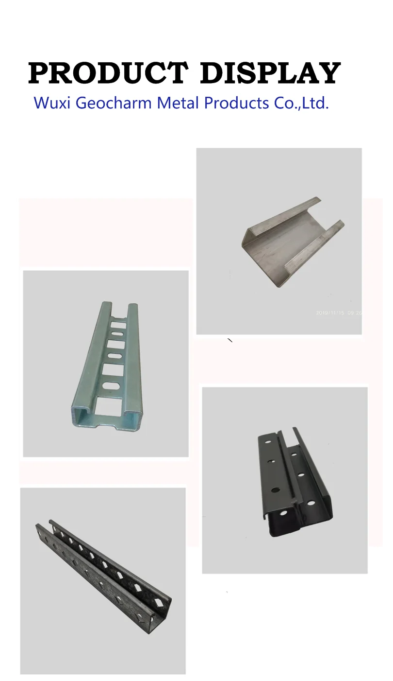 Hot Sale Perforated C Channel Galvanised Steel Profile OEM Dimensions ...