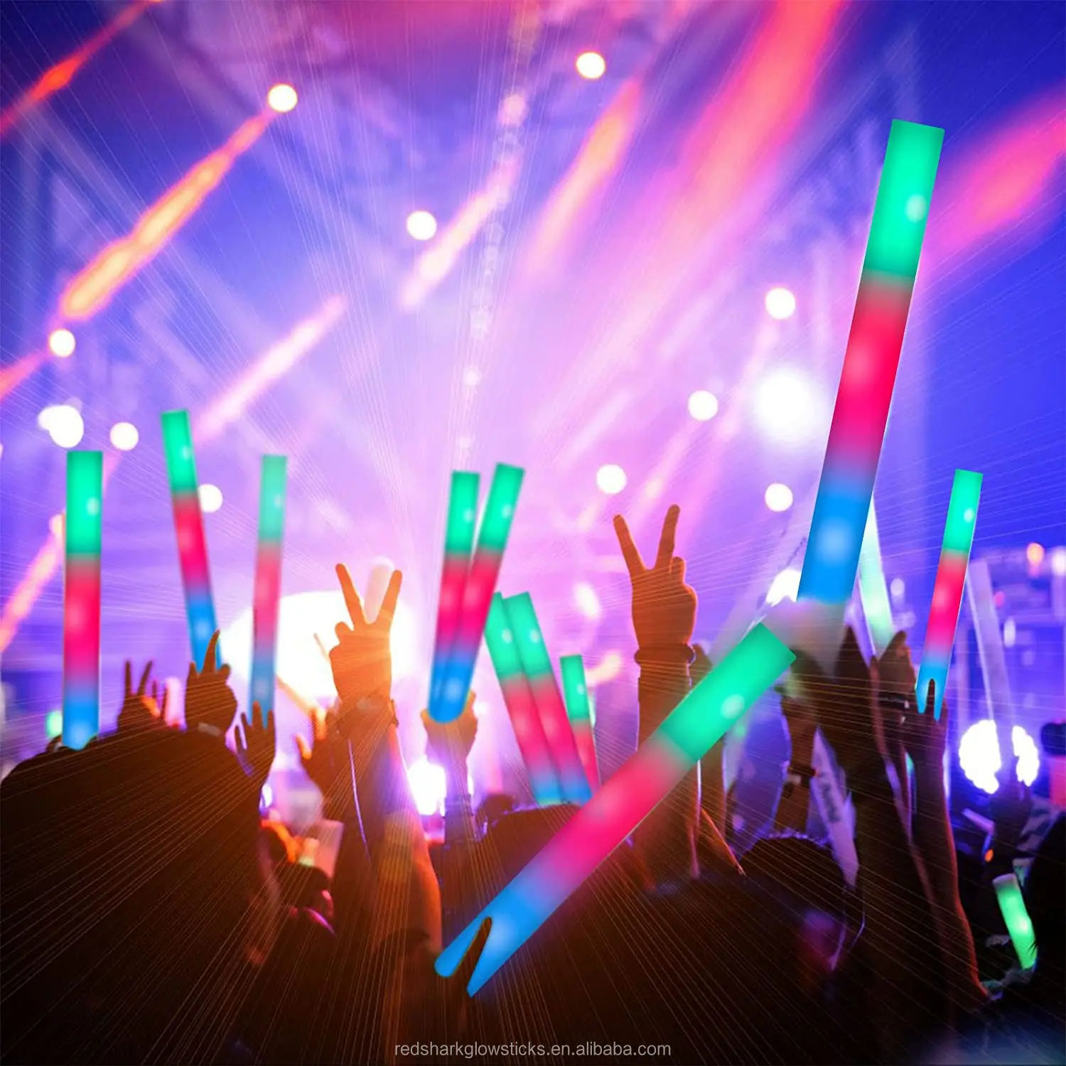 Concert Favor Lighting LED Light up Foam Stick RGB| Alibaba.com