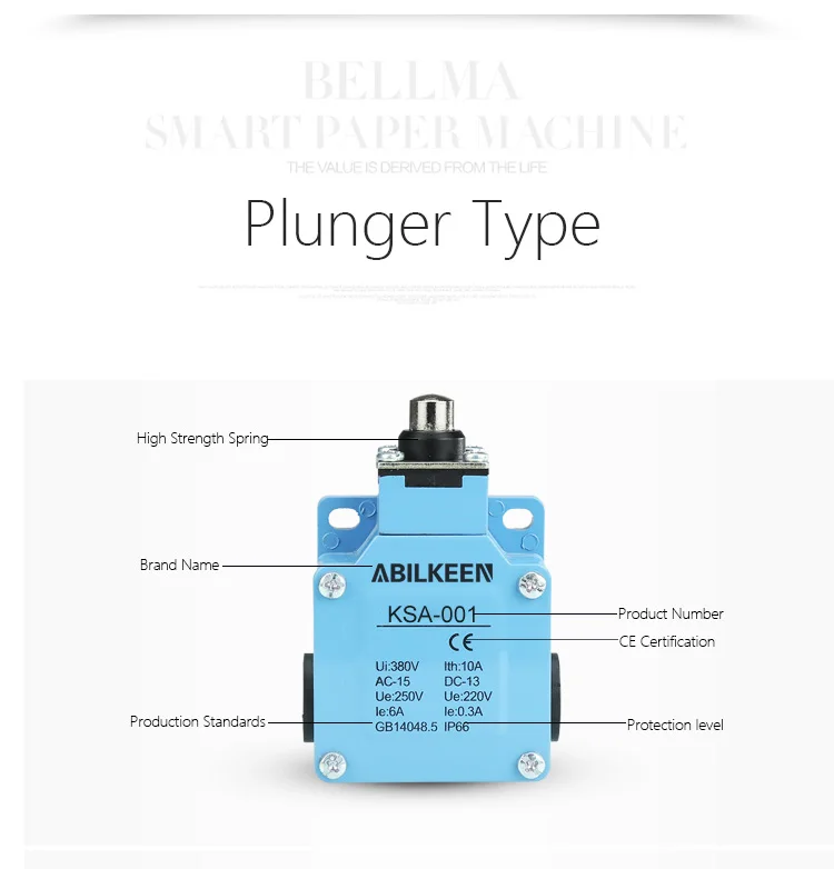 Hot Sale Micro Limit Switch Ce&rohs 5a/250vac Adjustable Roller Arm Type 12v Dc Electric Limit ...
