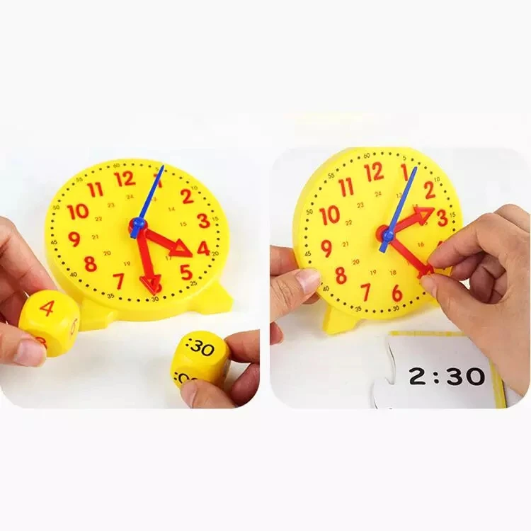 Time Matching Puzzle Preschool Tactile Learning Clock Digital Clock ...