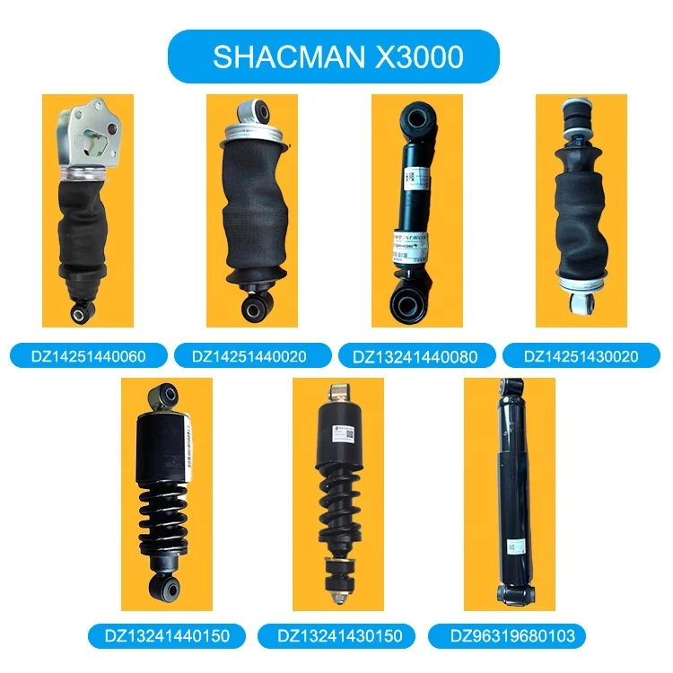 Shacman X3000 Rear Axle Air Spring Suspension Shock Absorber