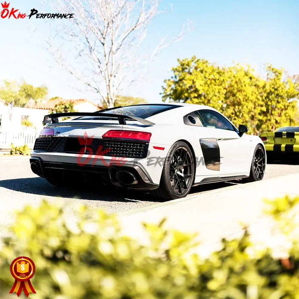 Gt Style Carbon Fiber Rear Spoiler For Audi R8 Gt Wing - Buy For Audi ...