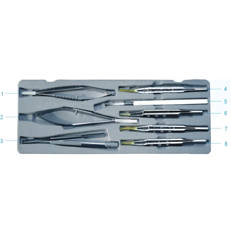 Ophthalmic Instrument Ophthalmic Surgery Sets Micro Surgical Forceps ...