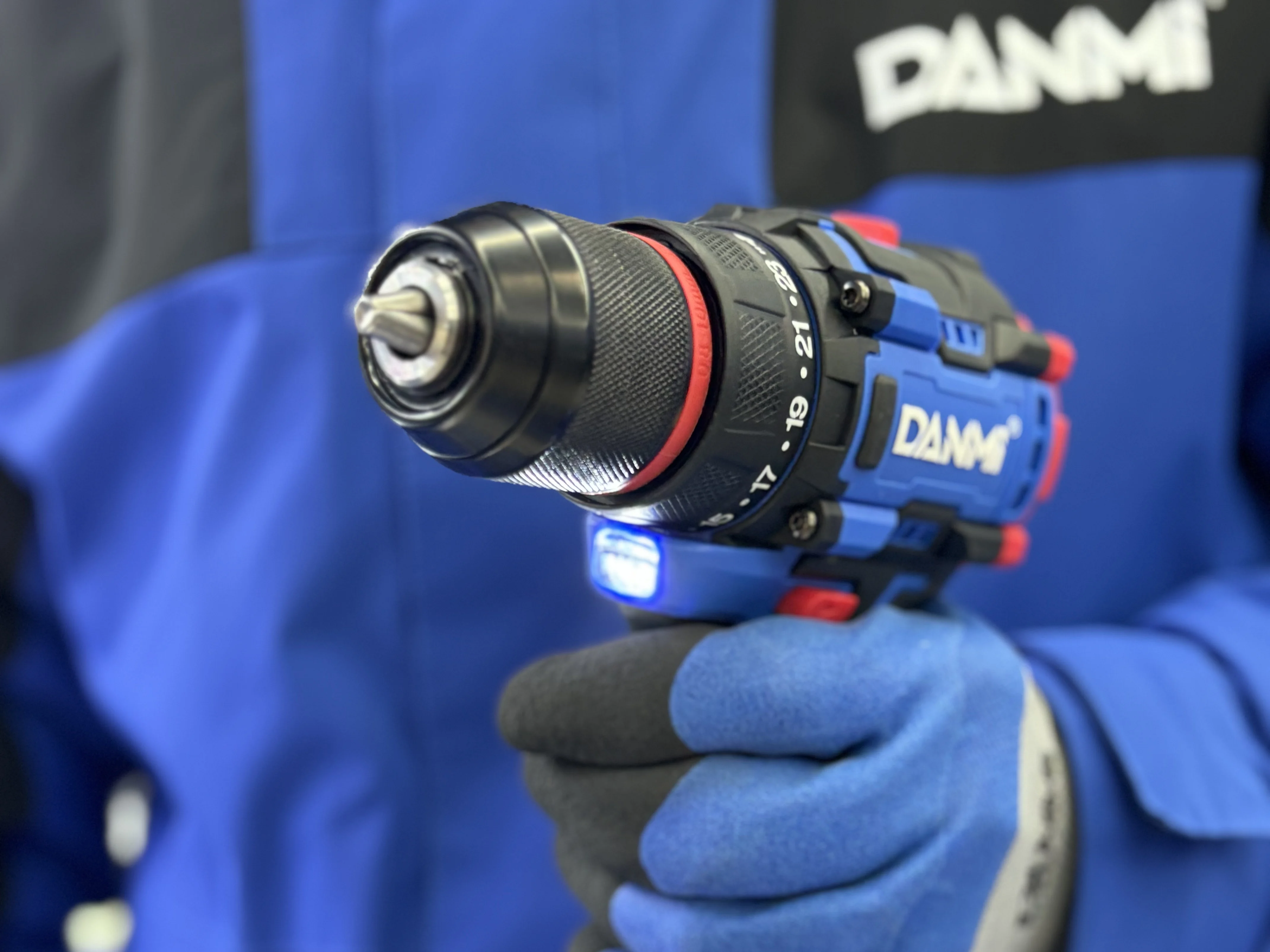 DANMI 20V Cordless Brushless Impact Drill Set - Portable Lithium ...