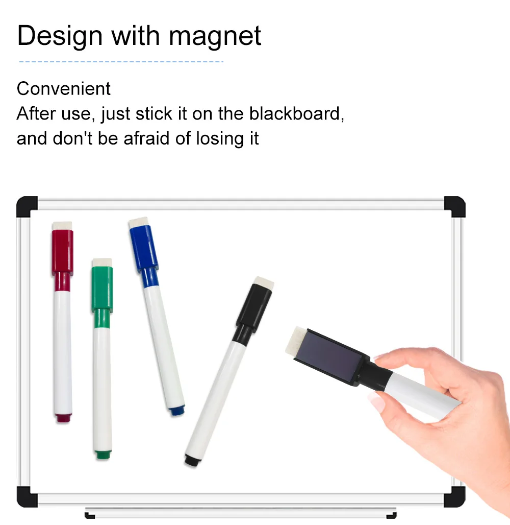KHY Ultra Fine Tip 8-Color Dry Erase Ink Whiteboard Marker Set with ...