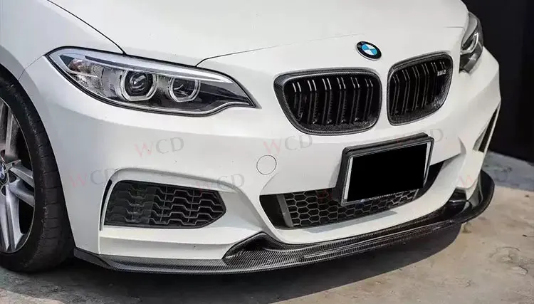 MT Style Carbon Fiber Front Lip for BMW 2 Series F22 F23