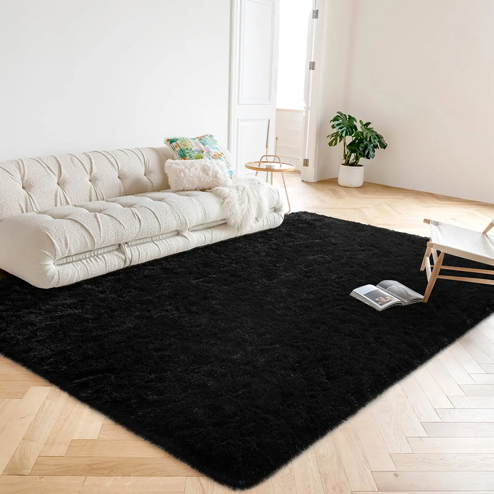 Fluffy Area Rug for Living Room - Large Fuzzy Rugs