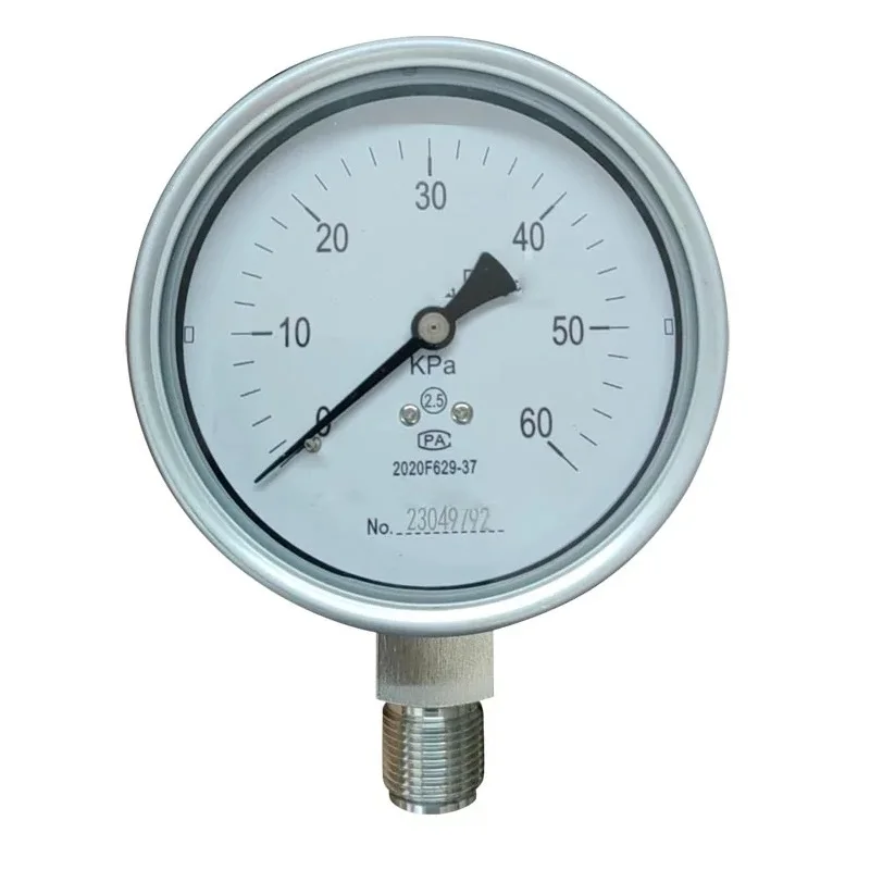 Stainless Steel Pressure Gauge YE-100BF/YEF-100 for Natural Gas