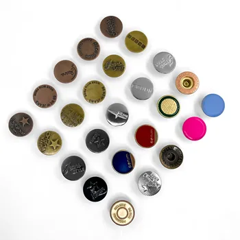 18mm Logo Alloy Metal Button High Quality Customize Different Types Of ...