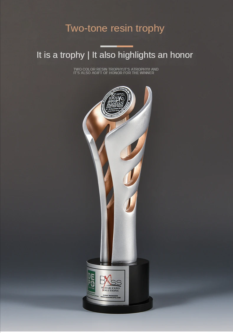Pure Metal Trophy Customized Competition Champion Award Resin Trophy ...
