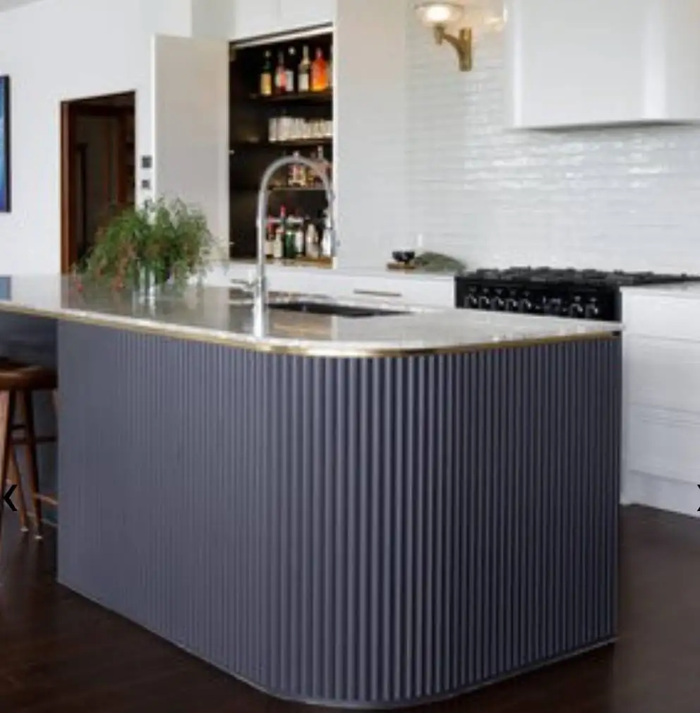Art Textured Wood Grooved 3d Decorative Mdf Bent Carved Cladding Sheets ...