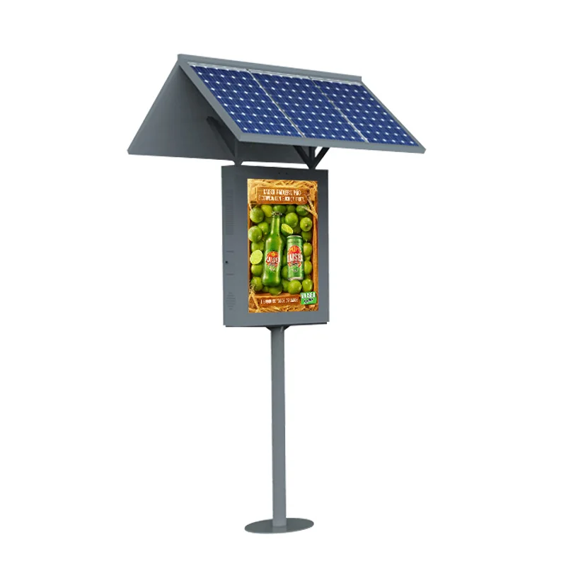 Outdoor Solar Mobile Kiosk Solar Powered Digital Billboard Kiosk Panel ...