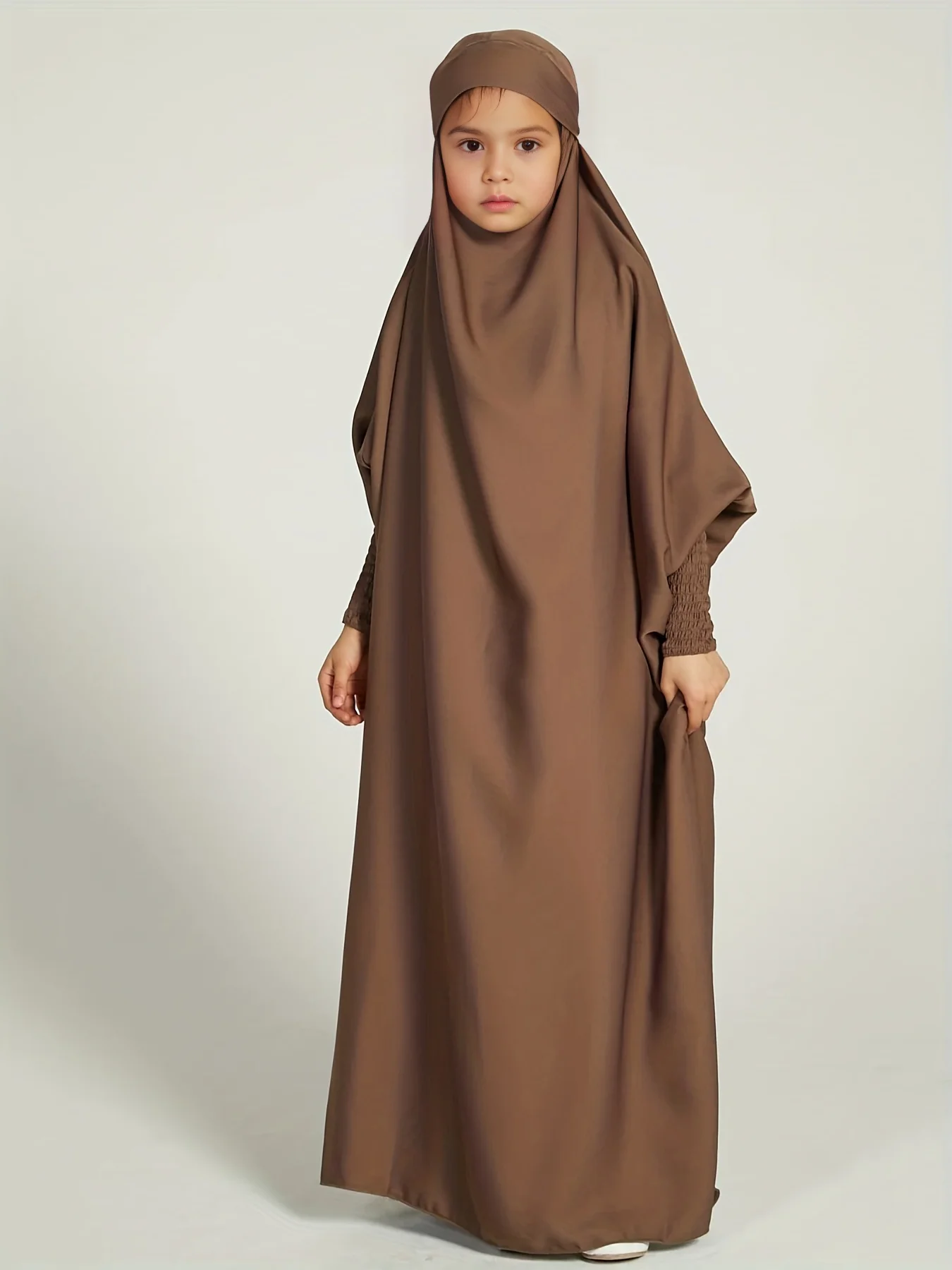 Ramadan Middle East Kids Muslim Islamic Clothing Children Long Abaya ...
