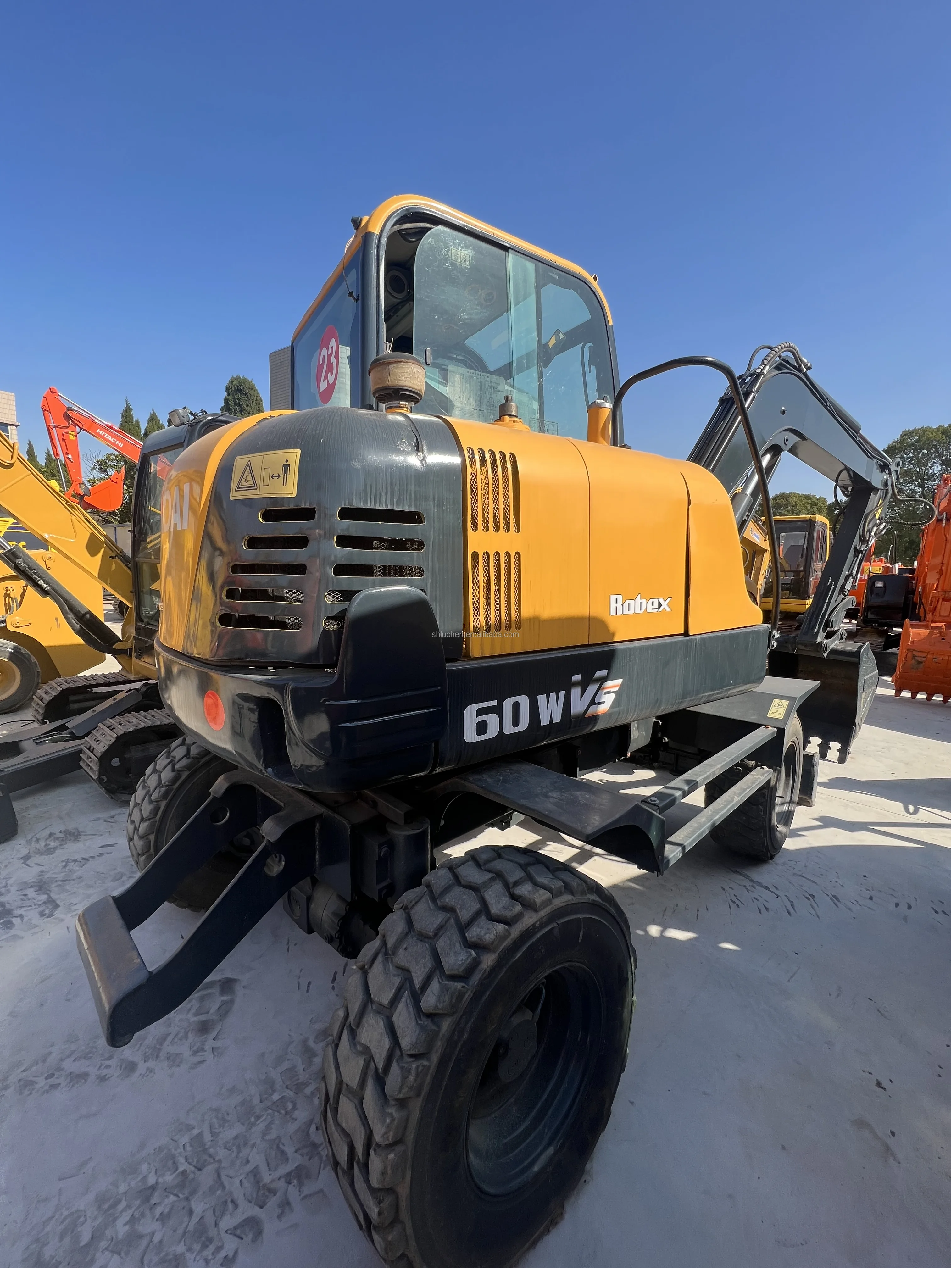 The 6-ton Korean Brand Hyundai R60w-7 Used Wheel Excavator Is Sold ...