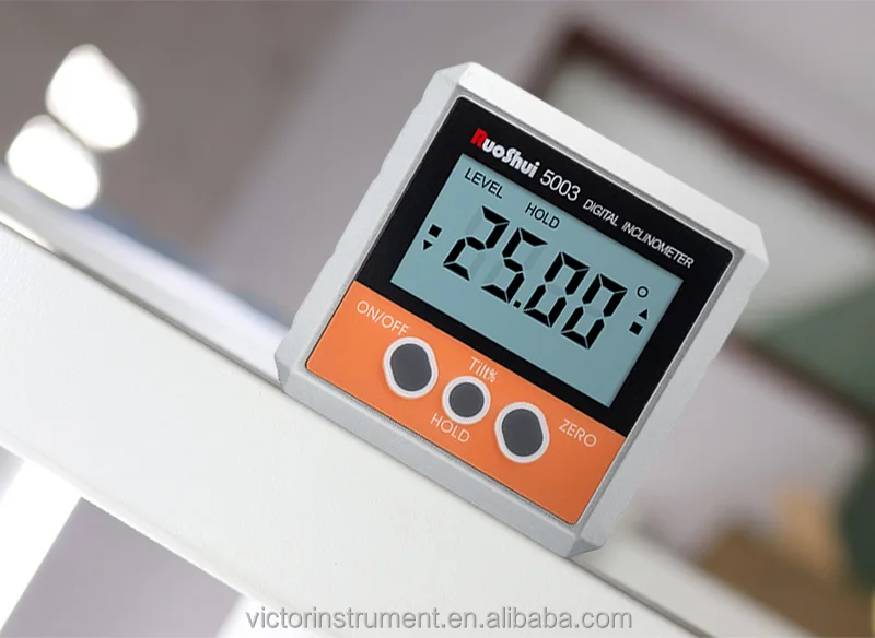 Ruoshui 5003 Digital Inclinometer Electronic Angle Meter Protractor ...