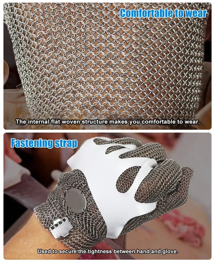 Food Grade Safety Hand Protection Butcher Machine Meat Cutting ...