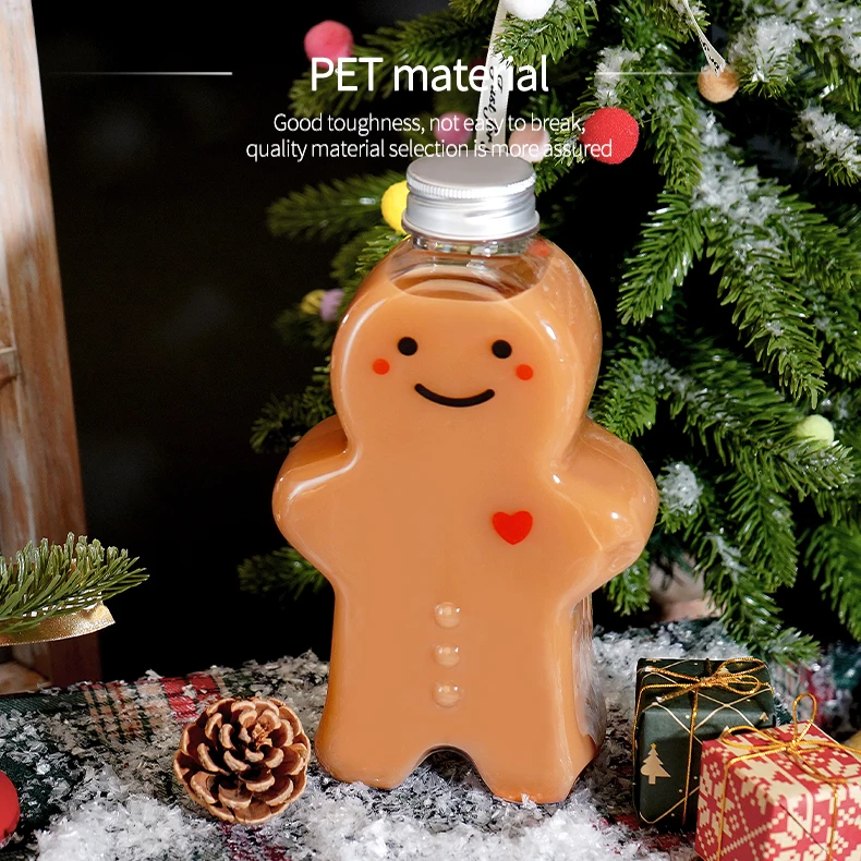 Gingerbread Bubble Tea Milk Coffee Summer Drinks PET Plastic Juice ...