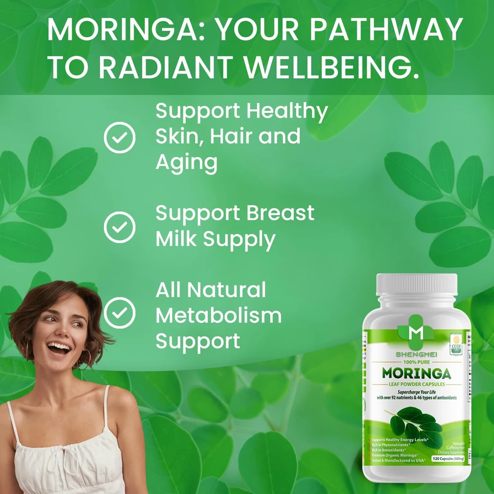 Latest Design Moringa Leaf Capsules Pure Natural Organic Moringa Leaf ...