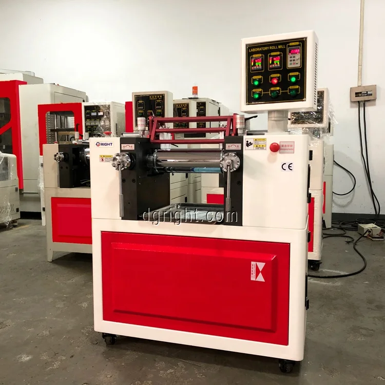 Laboratory Two Roll Mill Machine with Adjustable Speed Ratio & Roller ...