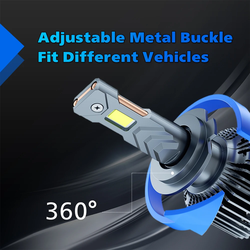 Aurora 100W H4 LED Headlight Bulbs - High Power & Dual Cooling