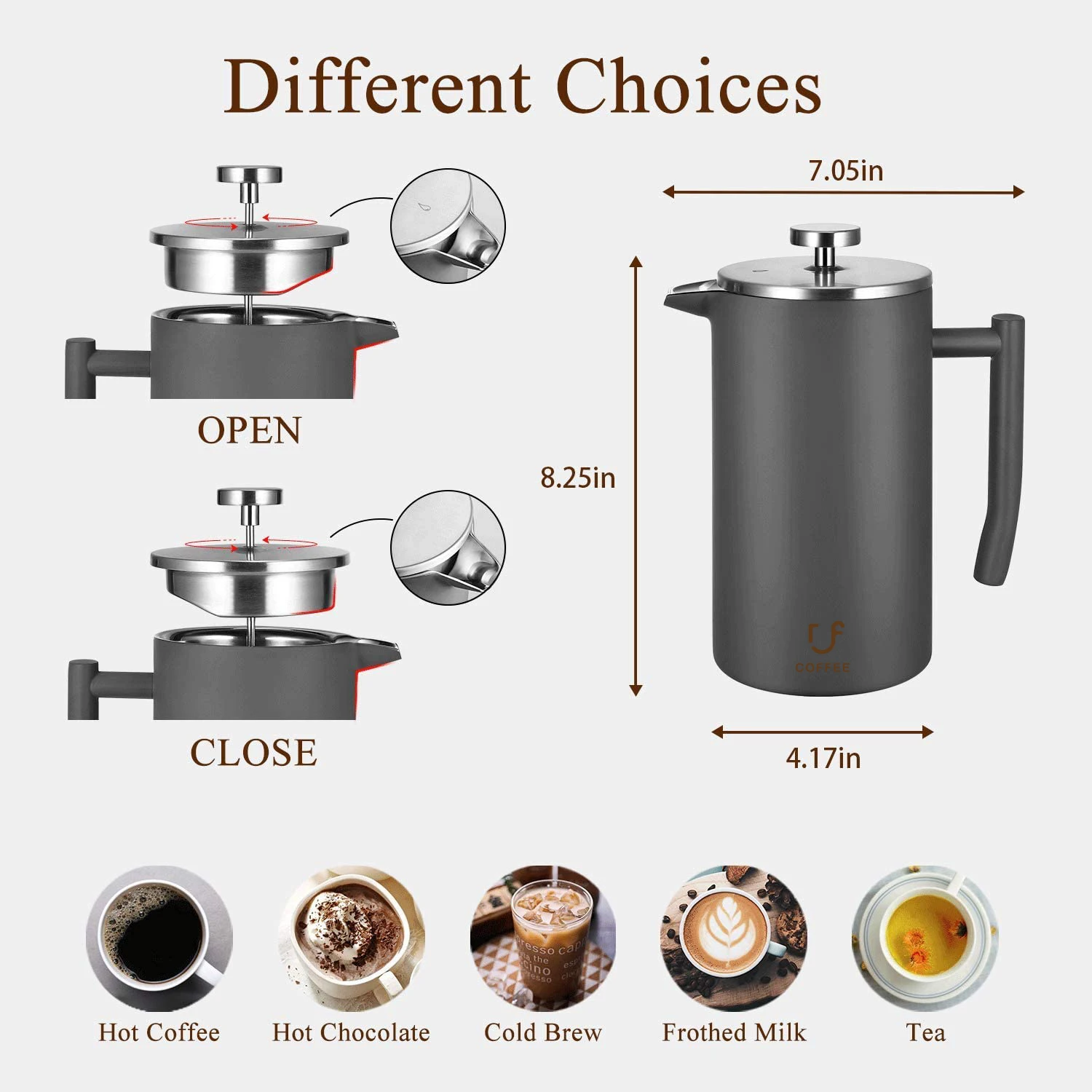 Customizable French Press - Perfect for Coffee Lovers