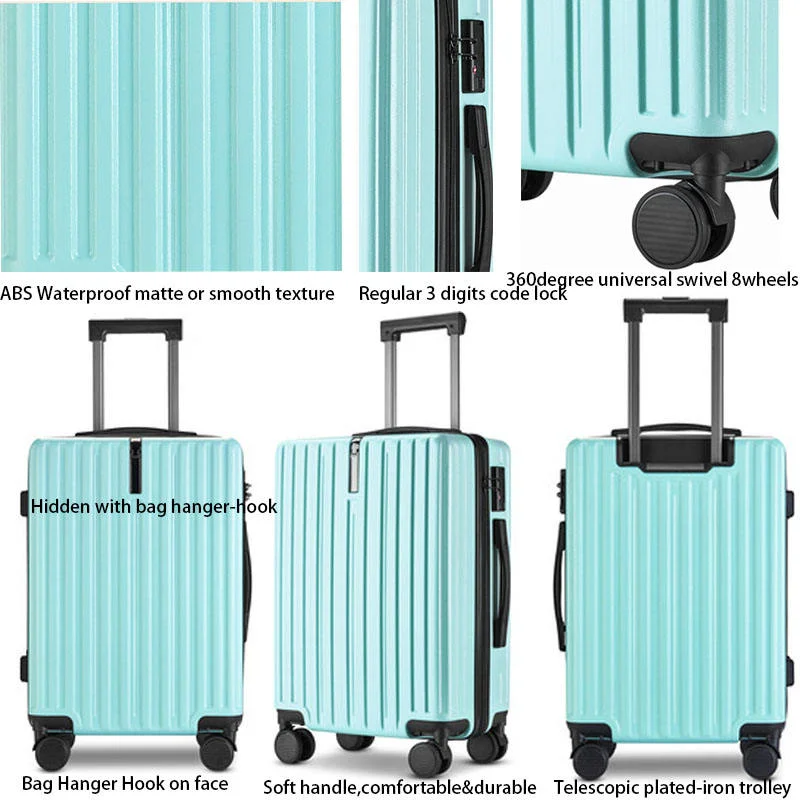 ABS PC Cabin Valise Hard Shell Luggage Trolley Bag Set Luxury Style ...