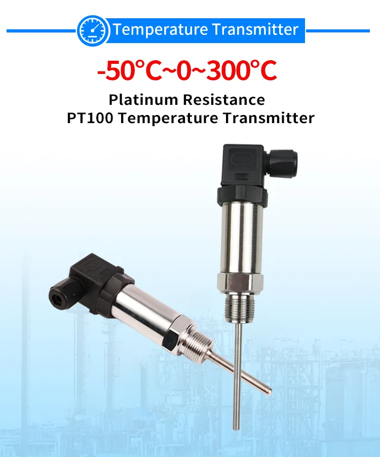 Industrial Rdt Temperature Transducer 4-20ma Output M20*1.5 Temperature ...
