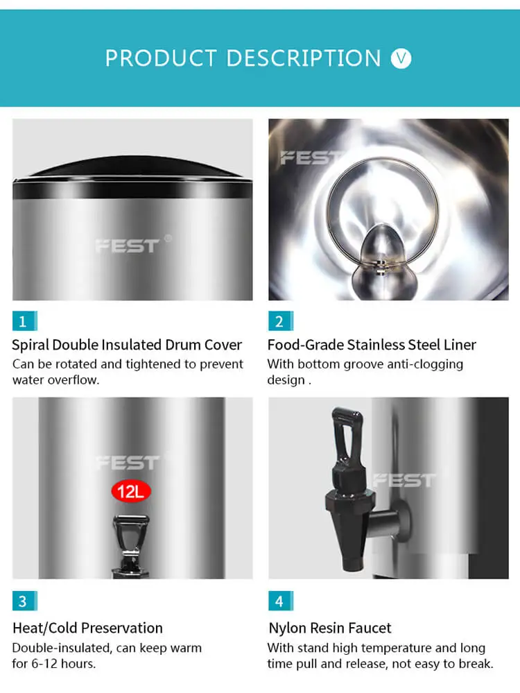 Bubble Tea Container - Insulated Beverage Dispensers