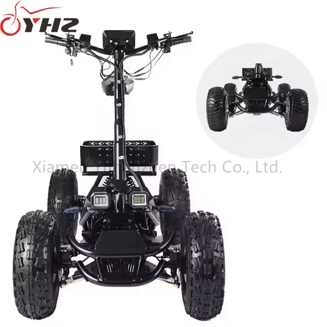 Powerful 4x4 Folding Electric Scooter 6000w Four Wheels All Terrain ...