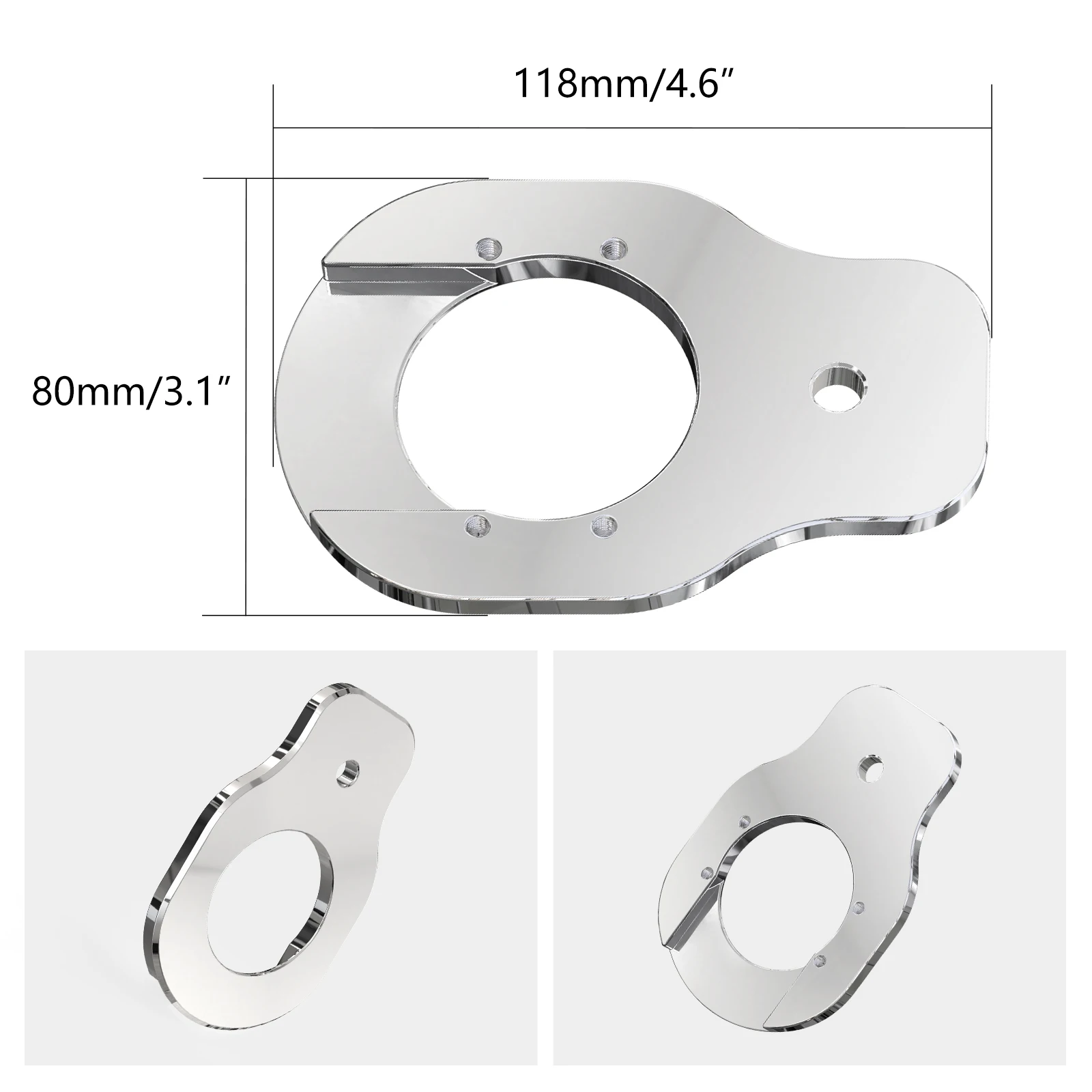 Nicecnc Chromed Ignition Switch Relocation Bracket for Harley Street ...