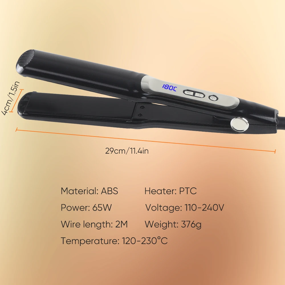 Ionic Electric Ceramic Hair Straightener - 1 Year Warranty