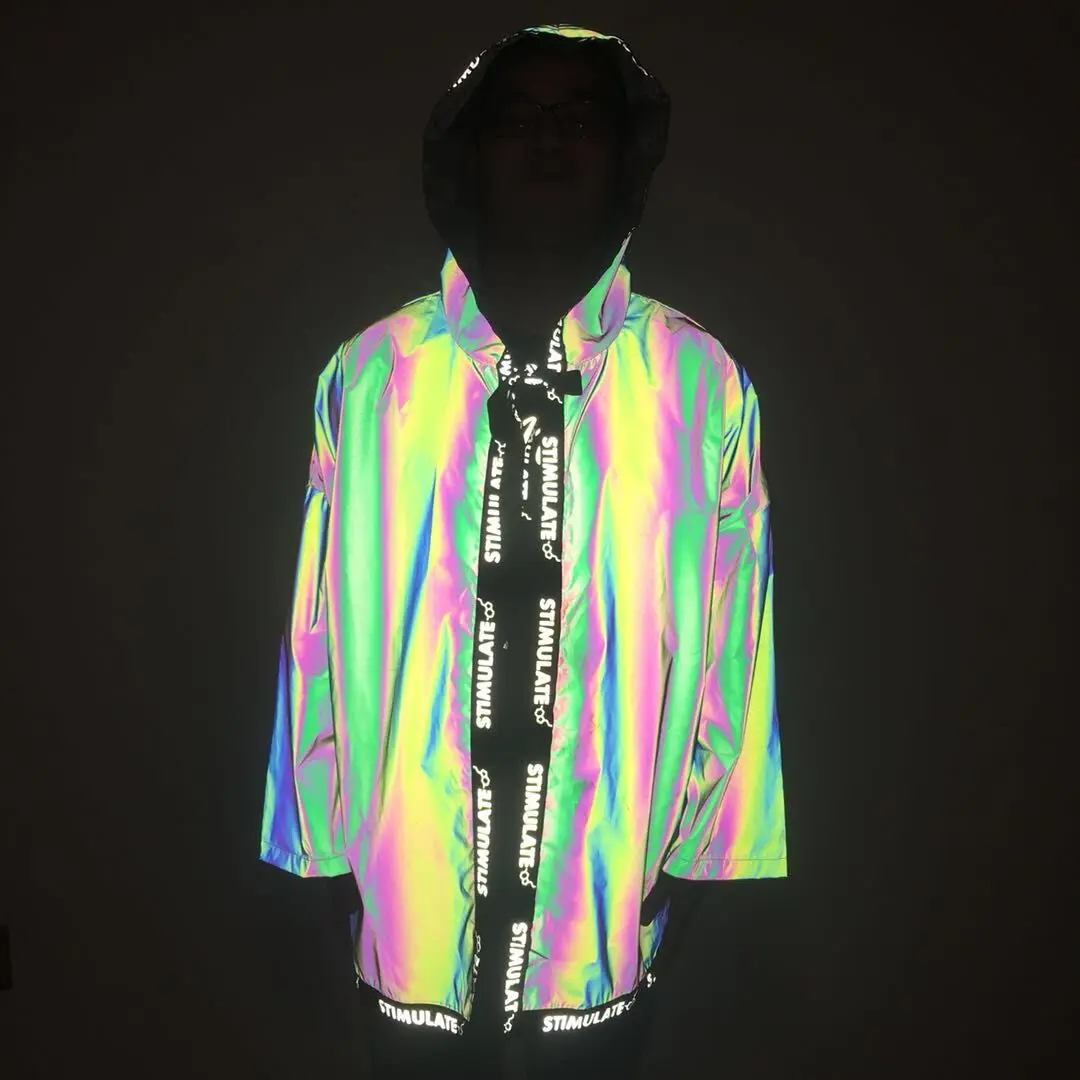 Rainbow Reflective Fabric For Fashion Clothing Or Jacket - Buy Rainbow ...