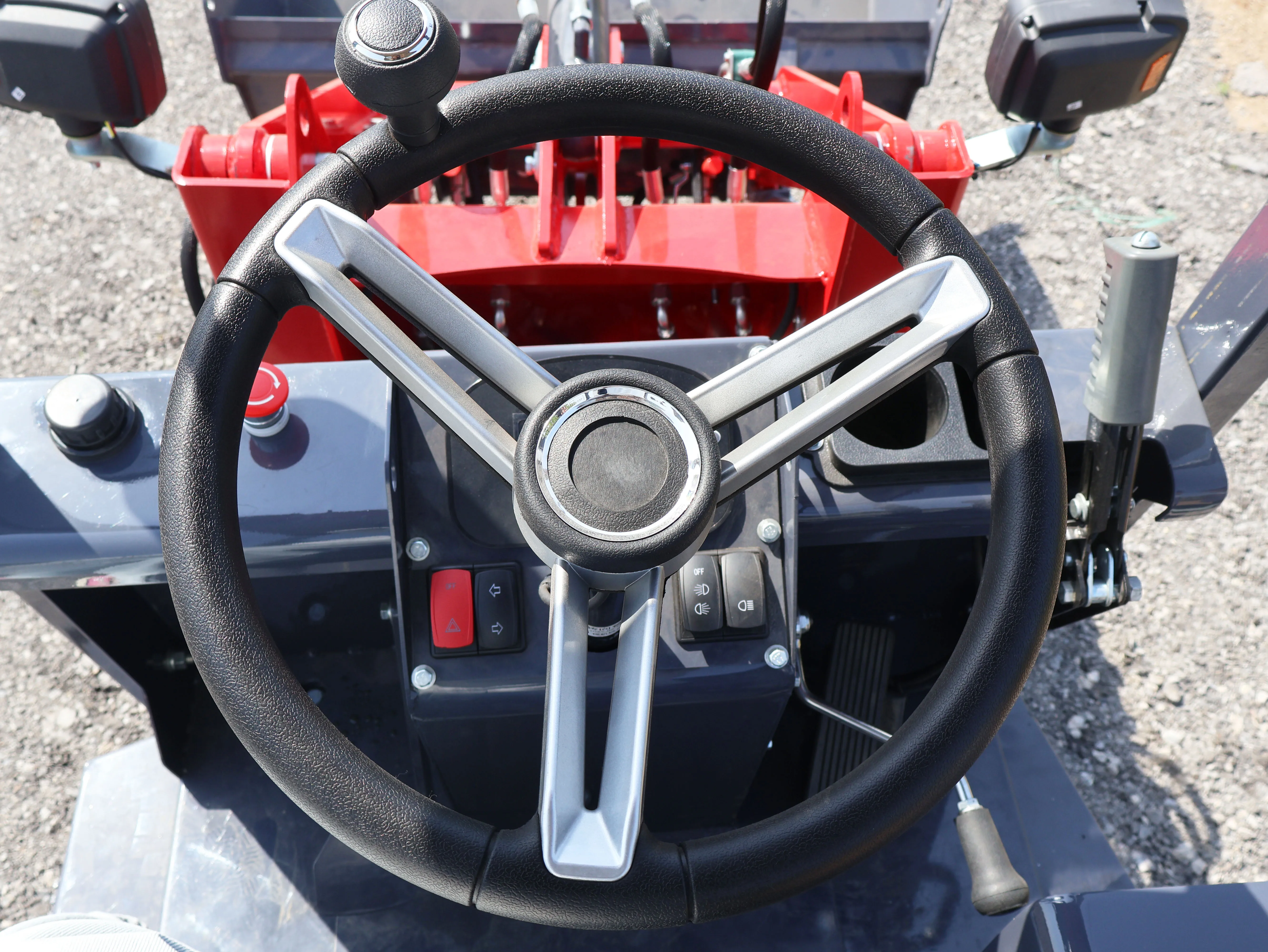 MR906E Electric Front End Loader Framing Small Compact Mini Wheel ...