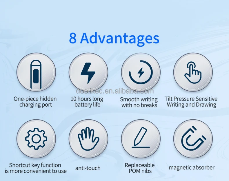 Universal Metal Magnetic Touch Screen Active Tablet Stylus Pen for iPad ...