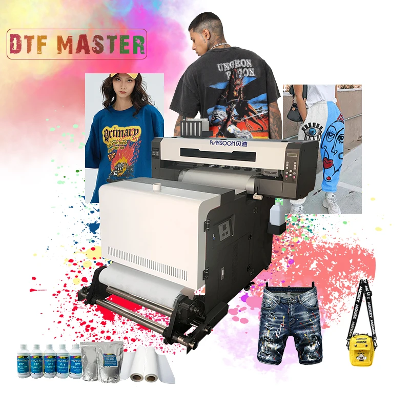 Baysoon 24 pulgadas A3 impressora DTF i3200, xp600 DTF impresora máquina 60 cm, plotter DTF 60 ...