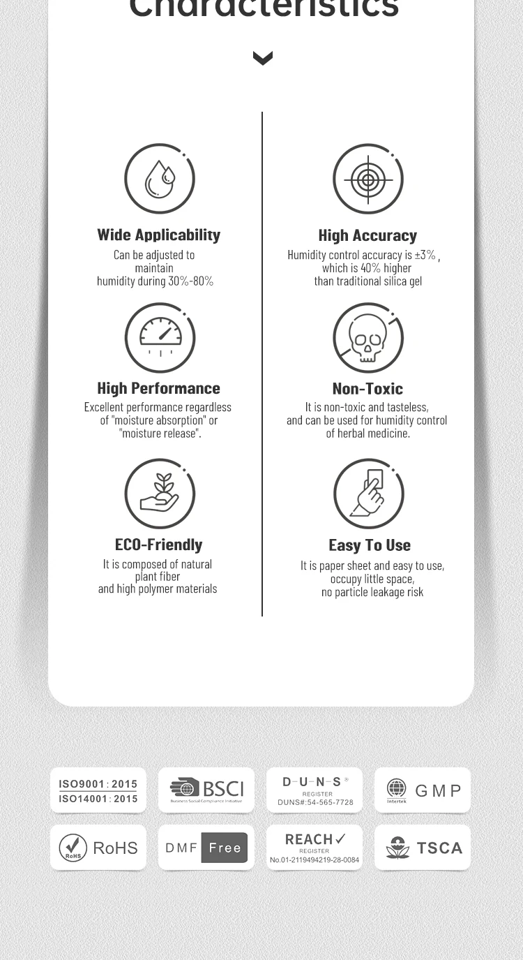 RH62% 2 Way Humidity Control Pack for Herb Storage - Humiwise