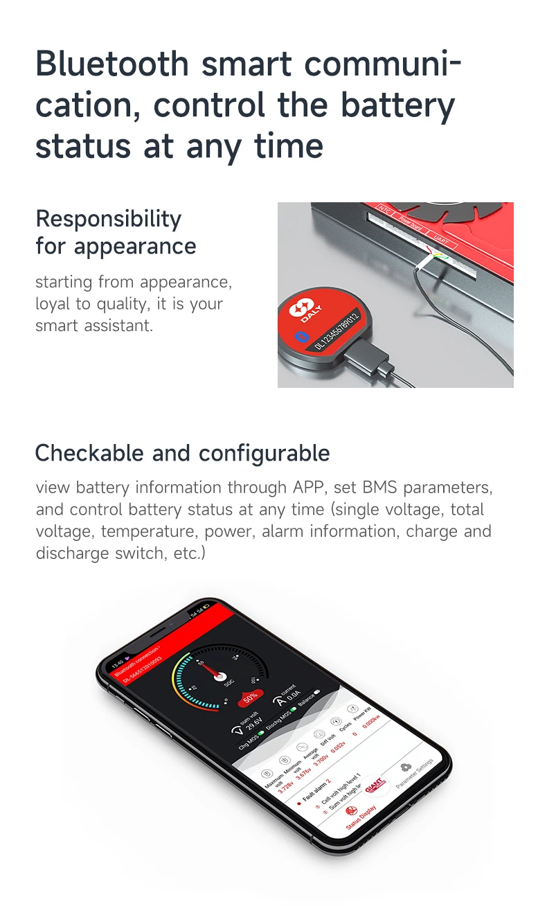 Daly Smart Bms Accessories - Reliable Battery Management