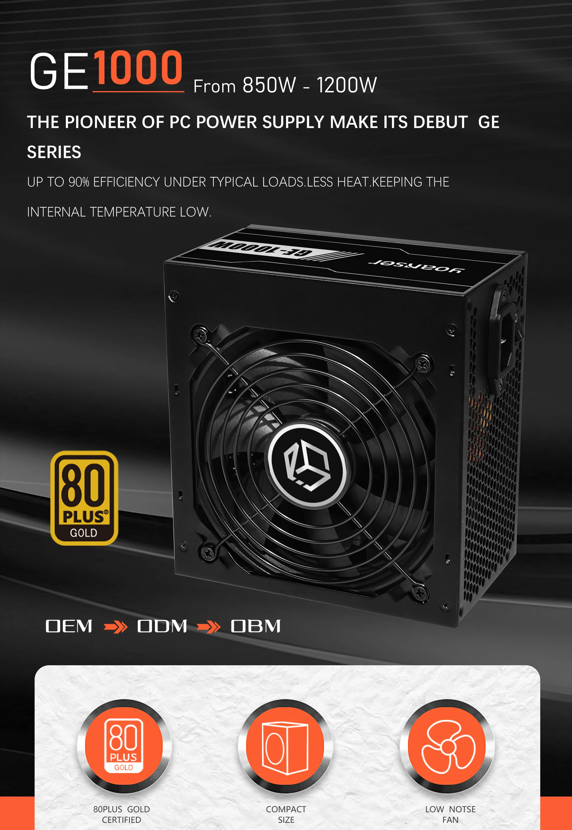 Desktop PC ATX 600W to 1200w ATX 80plus Gold Computer Psu Full Modular ...