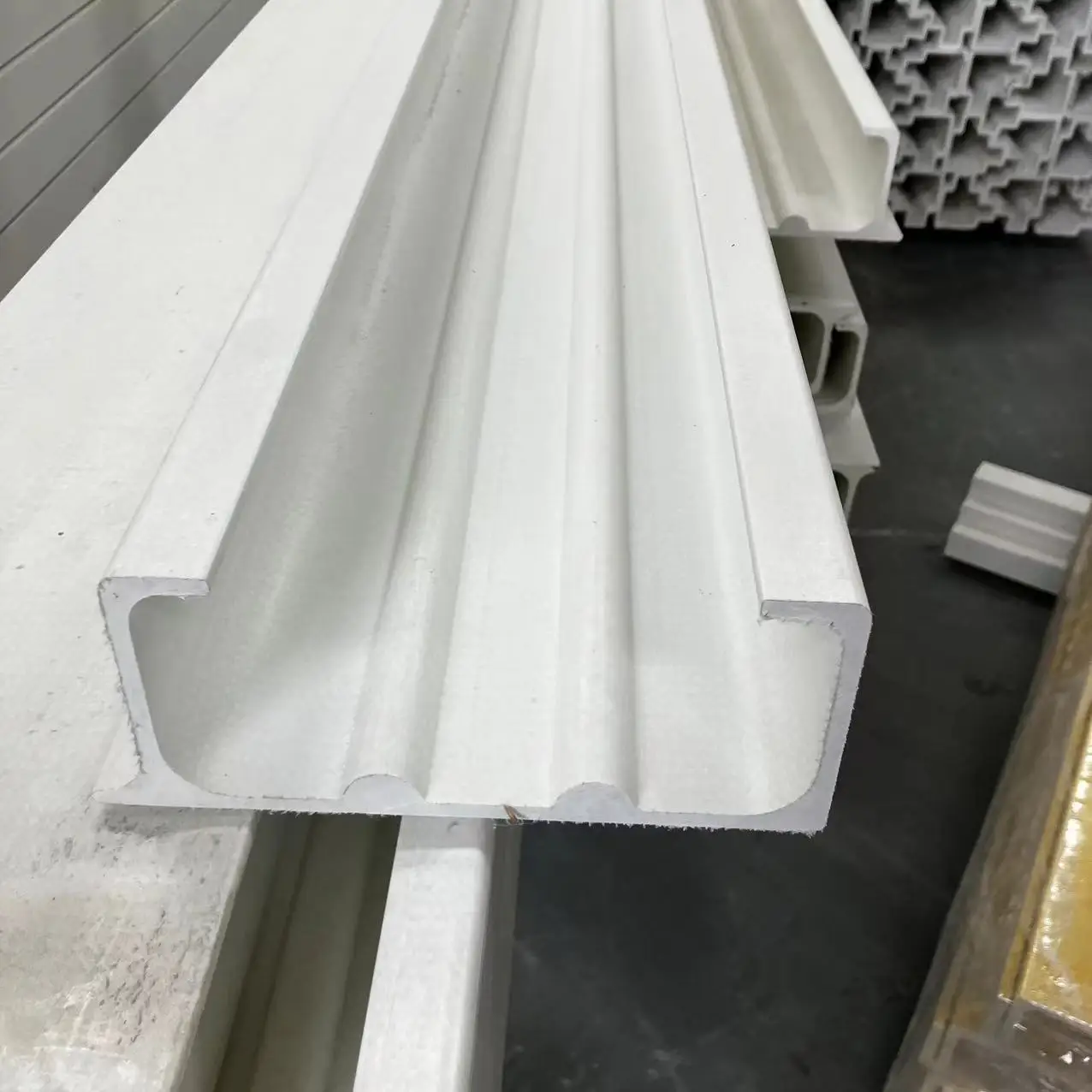 High Strength GFRP Fiberglass FRP Plastic Slide Rail FRP GRP Profiles ...