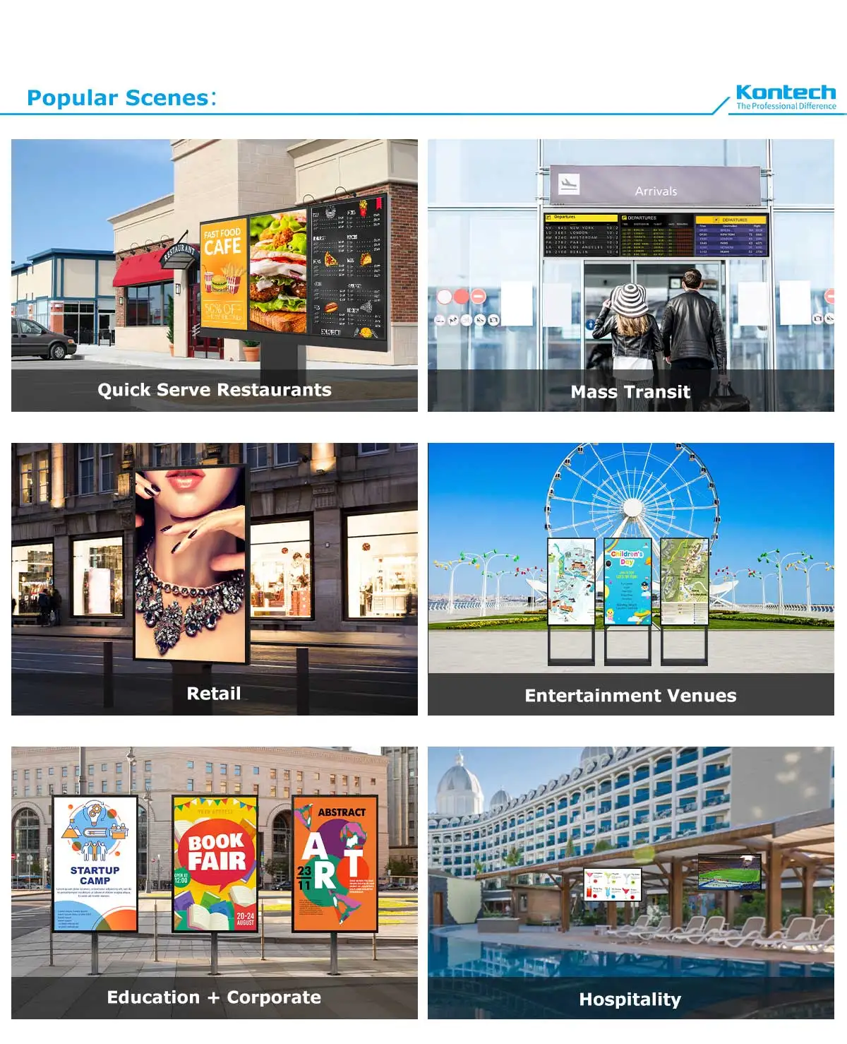 Outdoor Display Menu Screen - Digital Drive Thru Boards