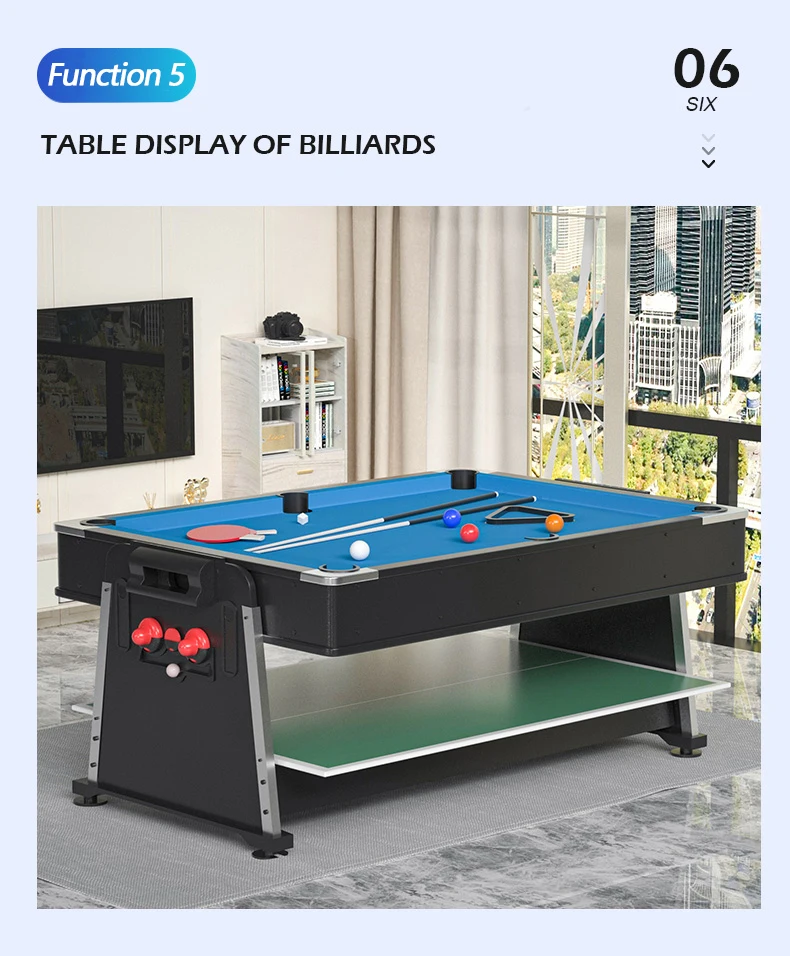 7ft 4-in-1 Multi-function Pool Table With Oem Options