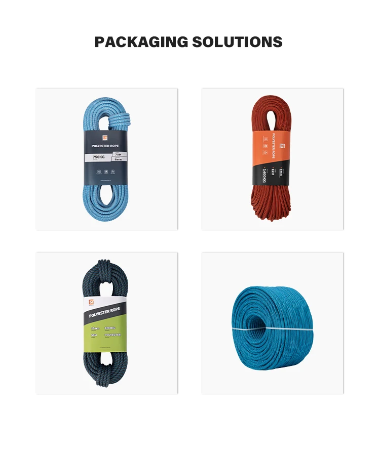 High Strength Polyester Nylon Braided Rope for Marine & Climbing