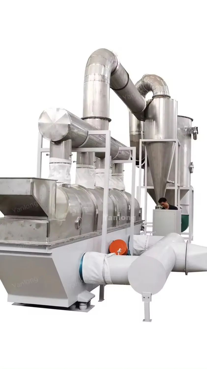 Grainl Horizontal Vibrating Fluid Bed Dryer For Pellets Beans Granules ...