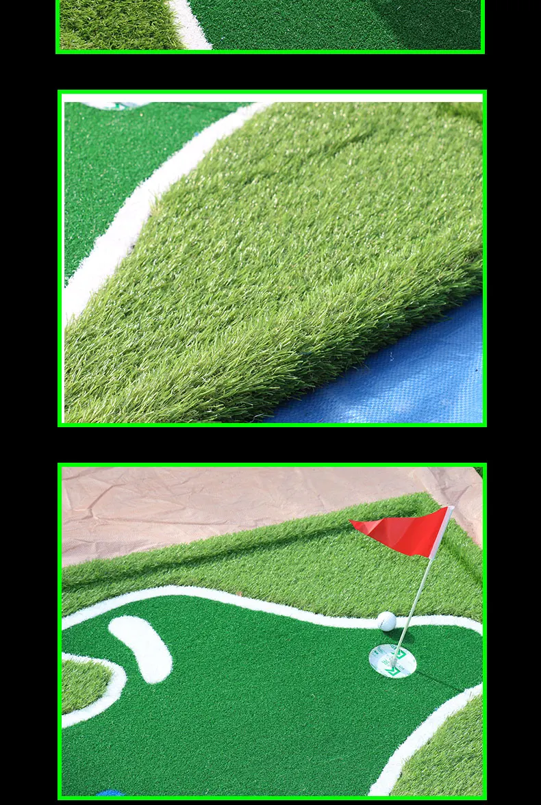 Mini Golf Practice Putting Green - 9-Hole Artificial Grass